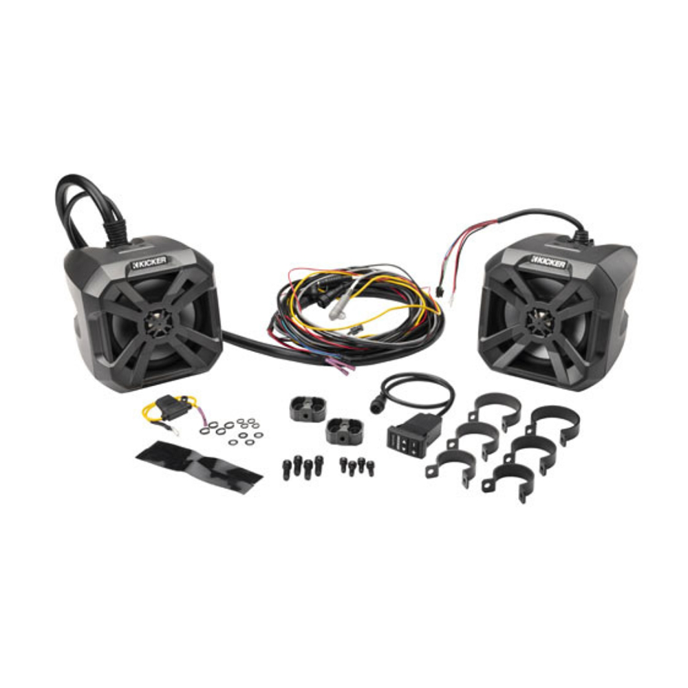 Kicker 48BTCAN65 Two-Way 6.5" PowerCan Speakers with Bluetooth and LED ...