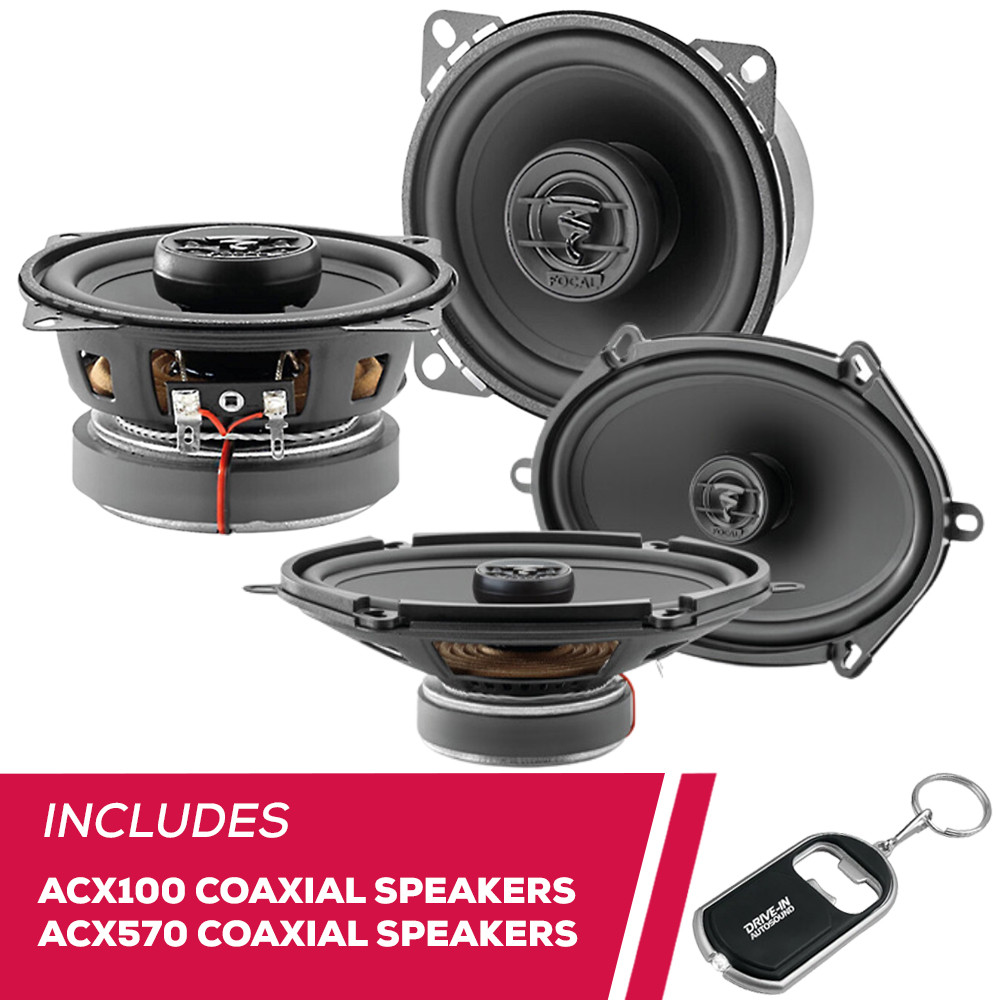 Focal ACX100 2-way Coaxial Speakers Focal ACX100 Auditor EVO Series 4 2 ...