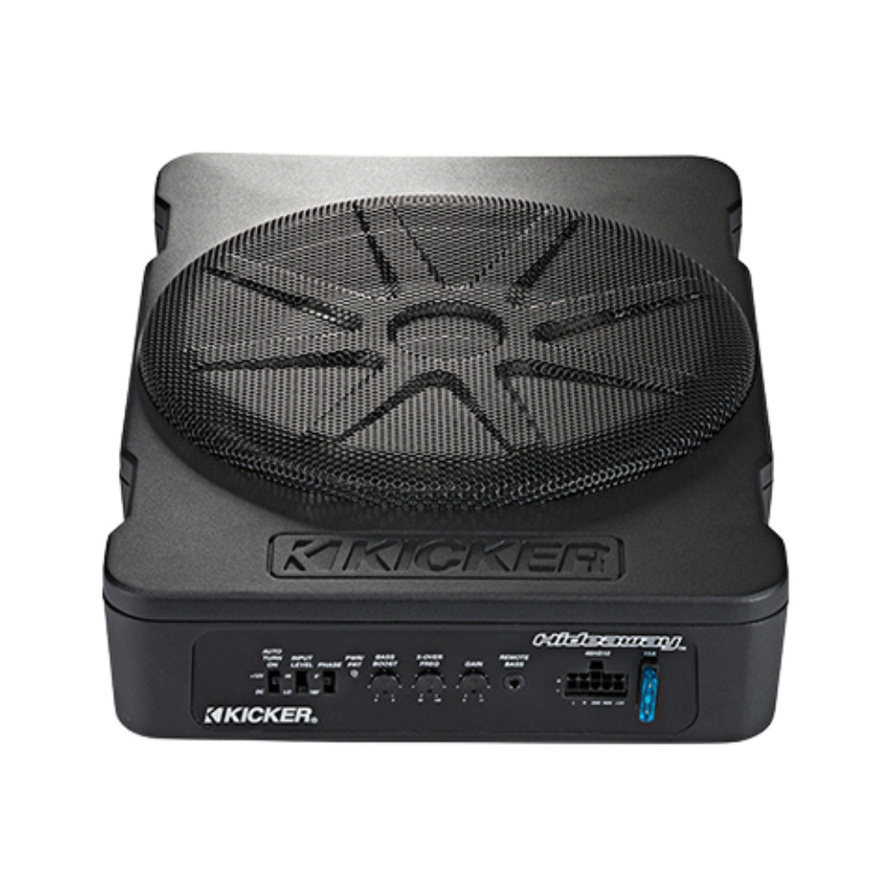Kicker Hideaway Series 46HS10 10" Compact Powered Subwoofer, All ...