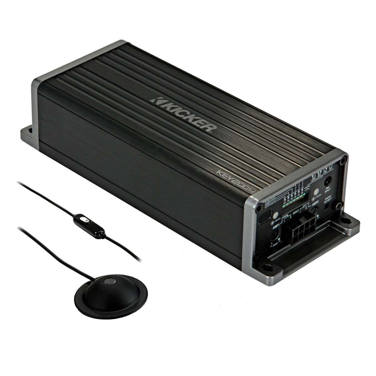 Kicker 47KEY2004 Smart 4-Channel Amplifier W/ Auto-EQ/Processor, AI ...