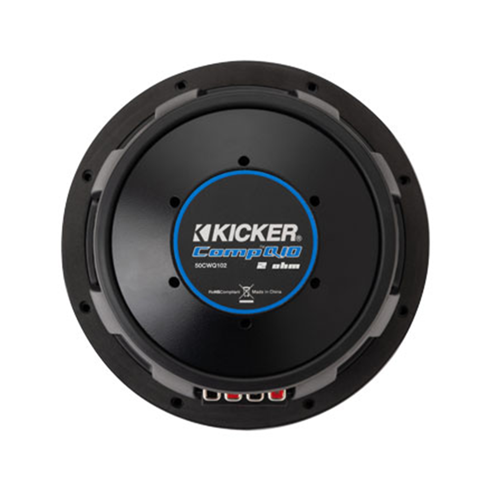 Kicker 51CWQ102 10-Inch CompQ Series 800 Watts Dual Voice Coil 2 Ohm ...