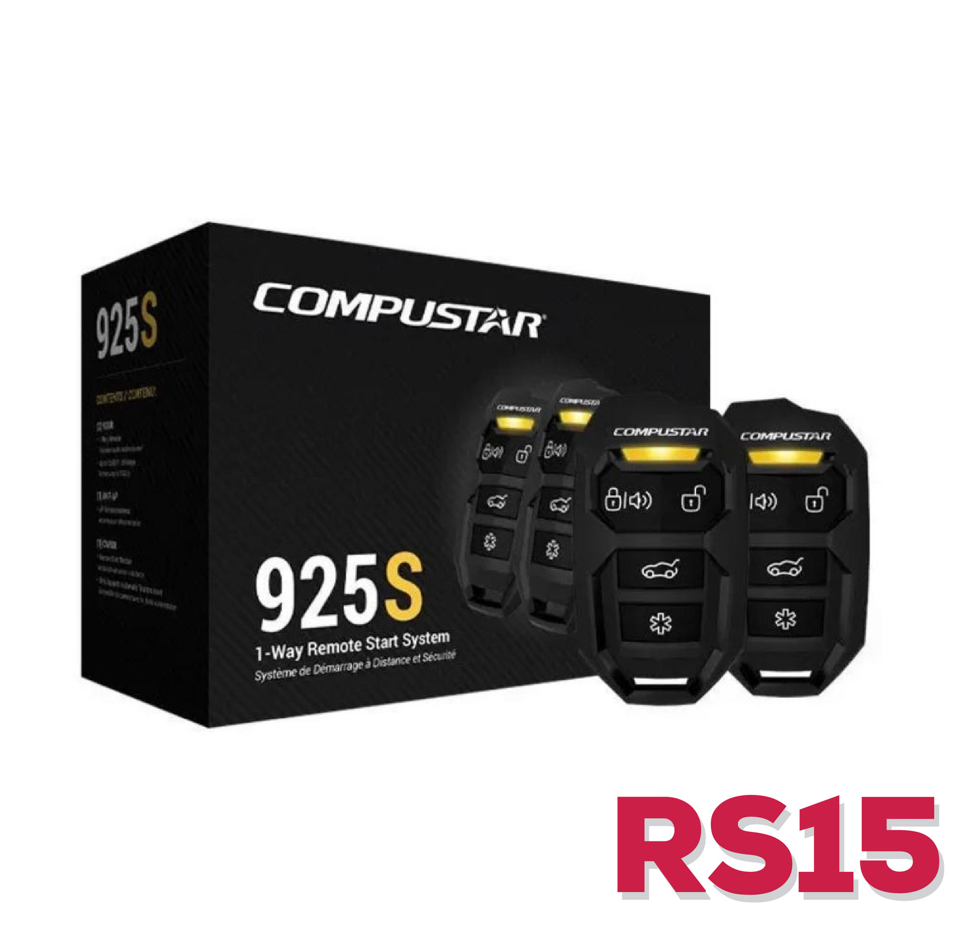 Avital 4105L 1-Way, 4-Button Remote Start with Keyless Entry & Bypass