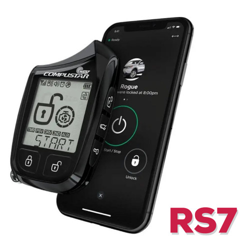 Compustar (RS7) RFX-2W901-SS 901 with LTE 2-Way RFX Remote Start System ...