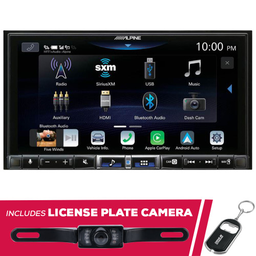 Alpine ILX-507 7" Digital Multimedia Receiver w/ License Plate Rear ...