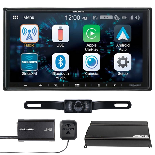 Alpine ILX-W650 7" Media Receiver w/ Amp, License Plate Camera ...
