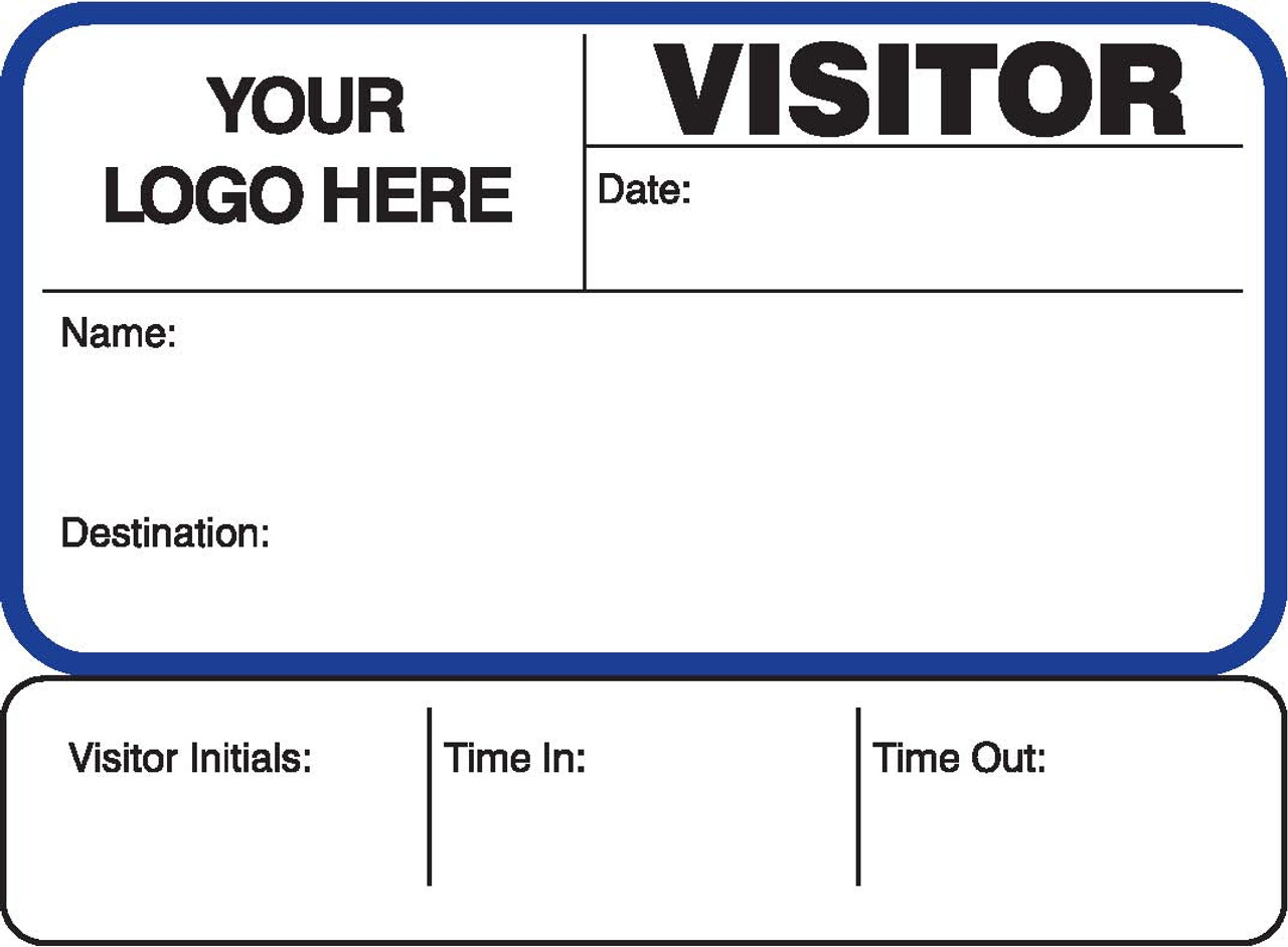 Visitor Pass Registry Book Customized 755 792