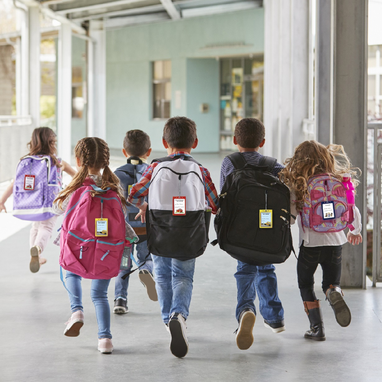 Bus Tag / Student ID Tags Custom Layout - NationalSchoolForms.com