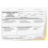 Bilingual Bus Conduct Report - English/Spanish - NationalSchoolForms.com