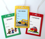 Bus Tags | Student Bus ID Routing Tags | Kindergarten Tags, Bus Routing ...