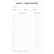 Absent/Tardy Report Pad - White - NationalSchoolForms.com