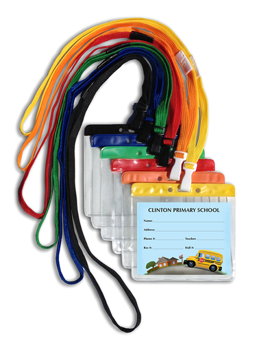 Bus and Routing Tags on Breakaway Lanyard | Bus Rider, Car Rider ...