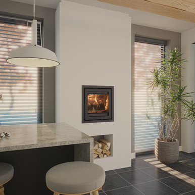 Dik Geurts Instyle 500 Front 4.9 kW Inset Wood Burning Stove