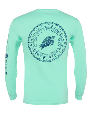Long Sleeve Cotton Compass T-Shirts | Loggerhead Marinelife Center