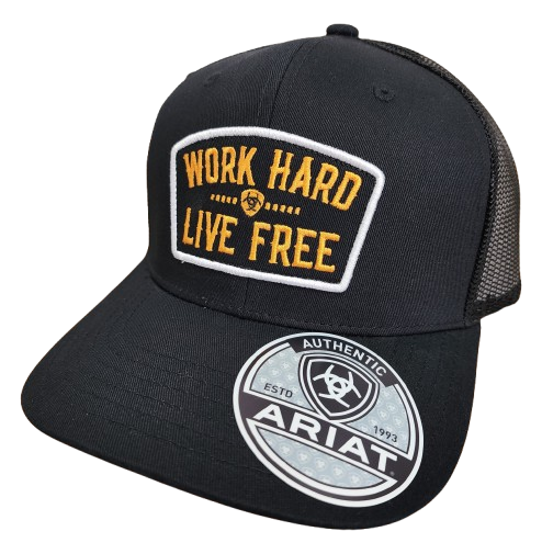 Ariat Work Hard Live Free Hat - Black Swamp Boots