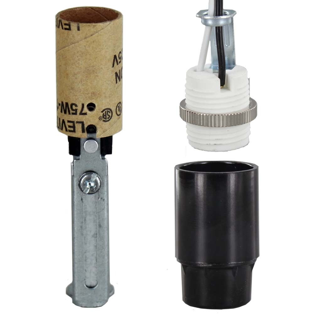 E-12 Candelabra Base Lamp Sockets | Grand Brass Lamp Parts, LLC.