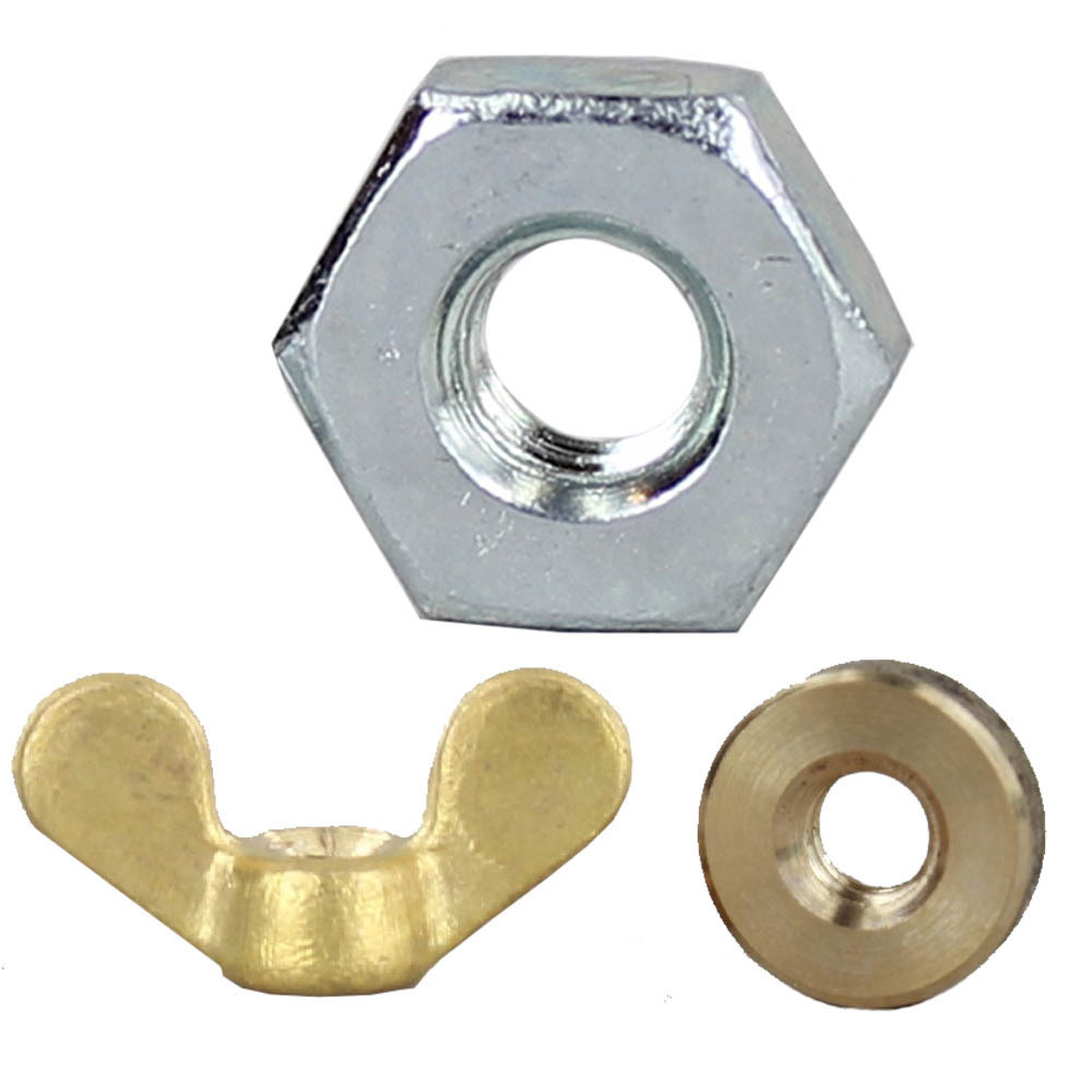 Threaded Nuts and Twist on Wire Connectors | Grand Brass Lamp Parts, LLC.
