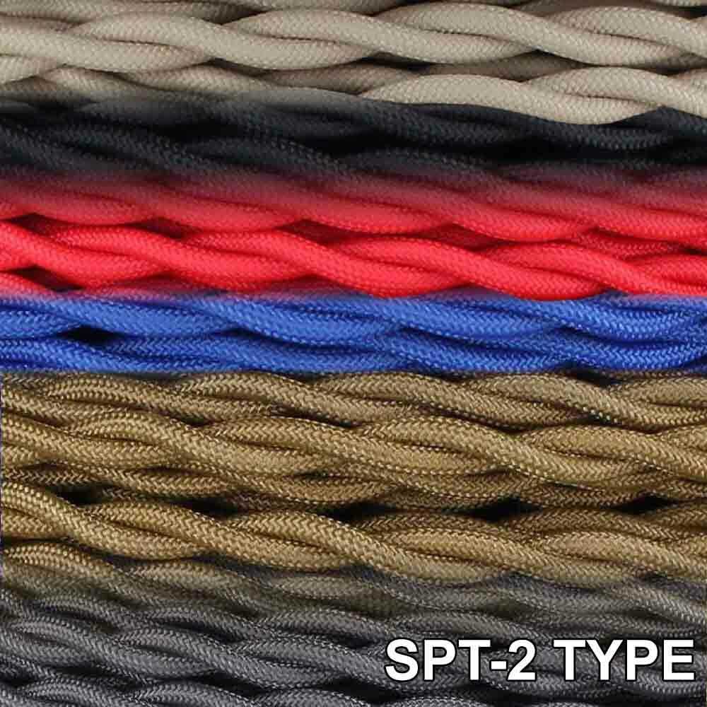 SPT Type Cloth Covered UL Twisted Wire | Grand Brass Lamp Parts, LLC.