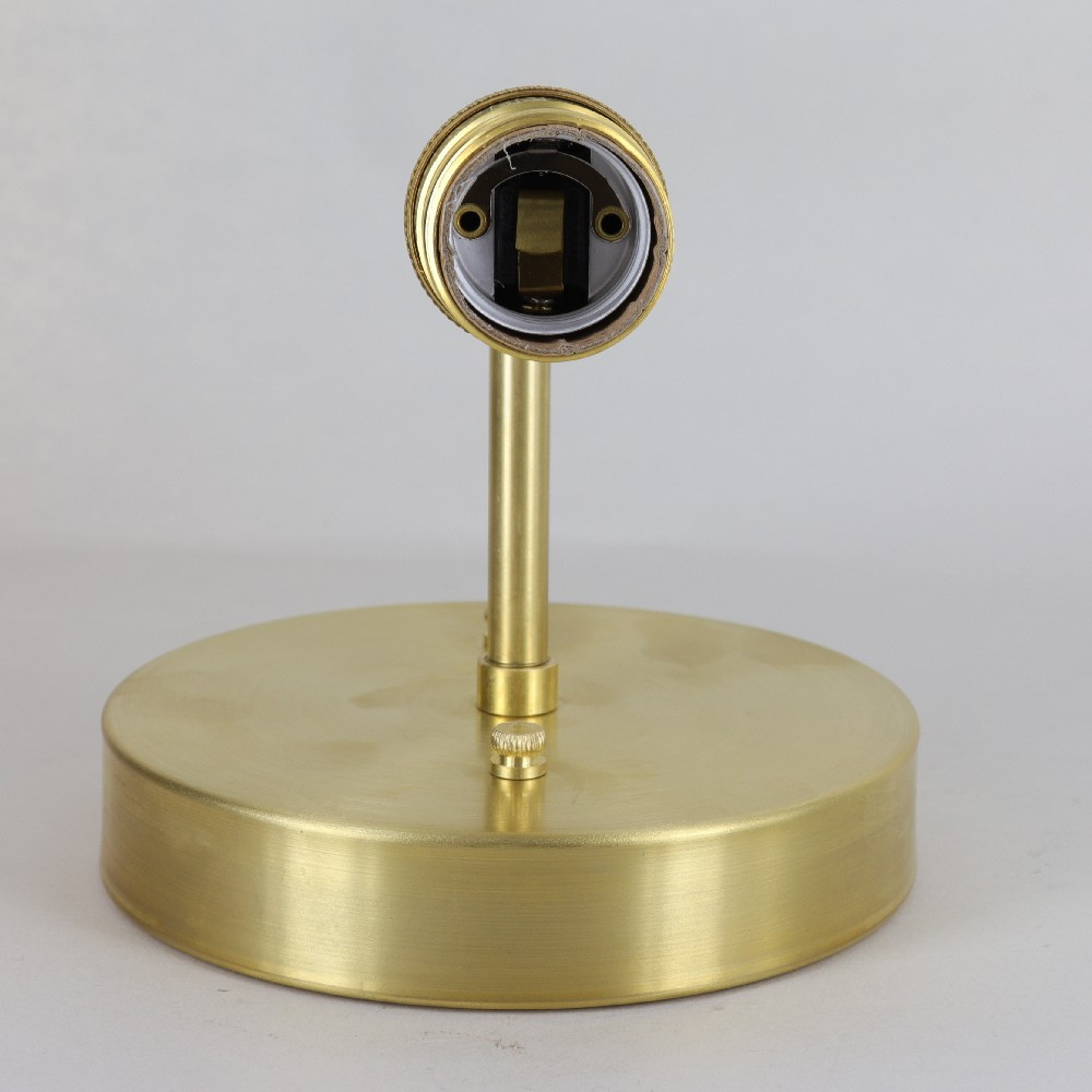 Wall Sconce with Keyless UNO Threaded Lamp Socket - Unfinished Brass