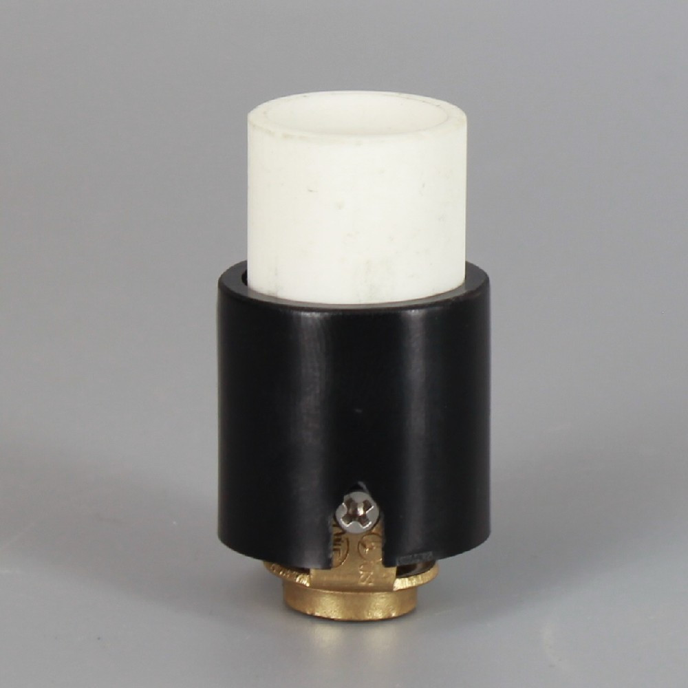 1-5/8in Height Porcelain E-12 Base Damp Location Rated Lamp Socket.