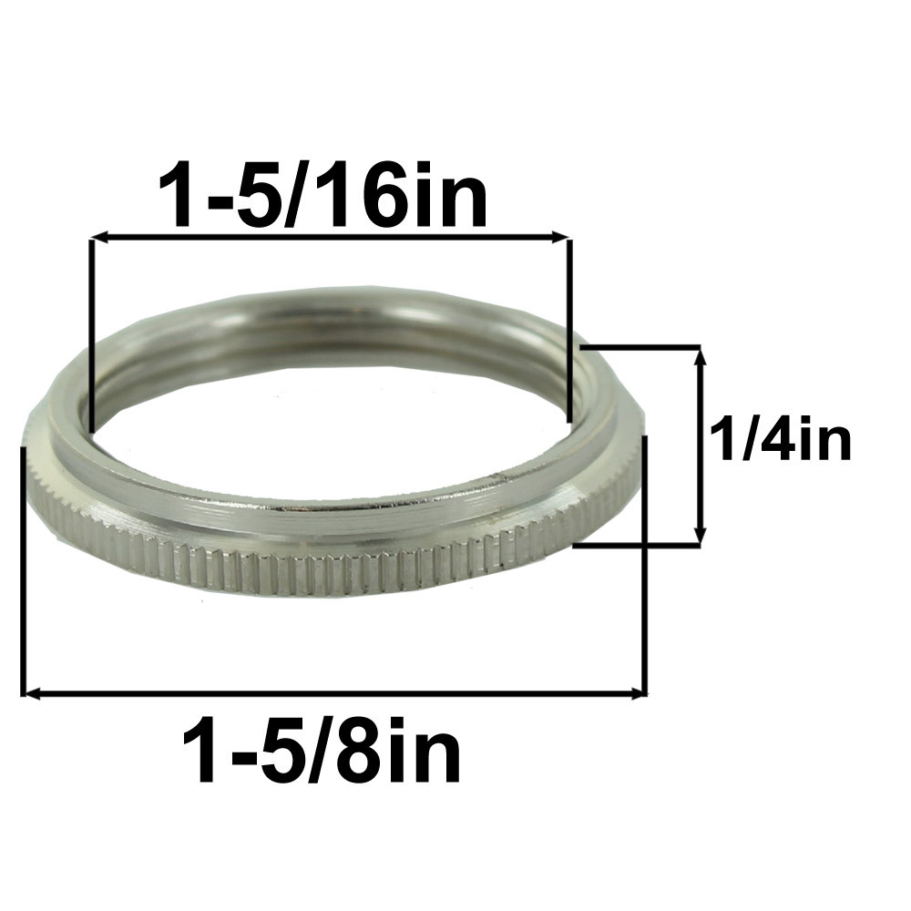 Black Finish Ring for Uno Threaded Sockets