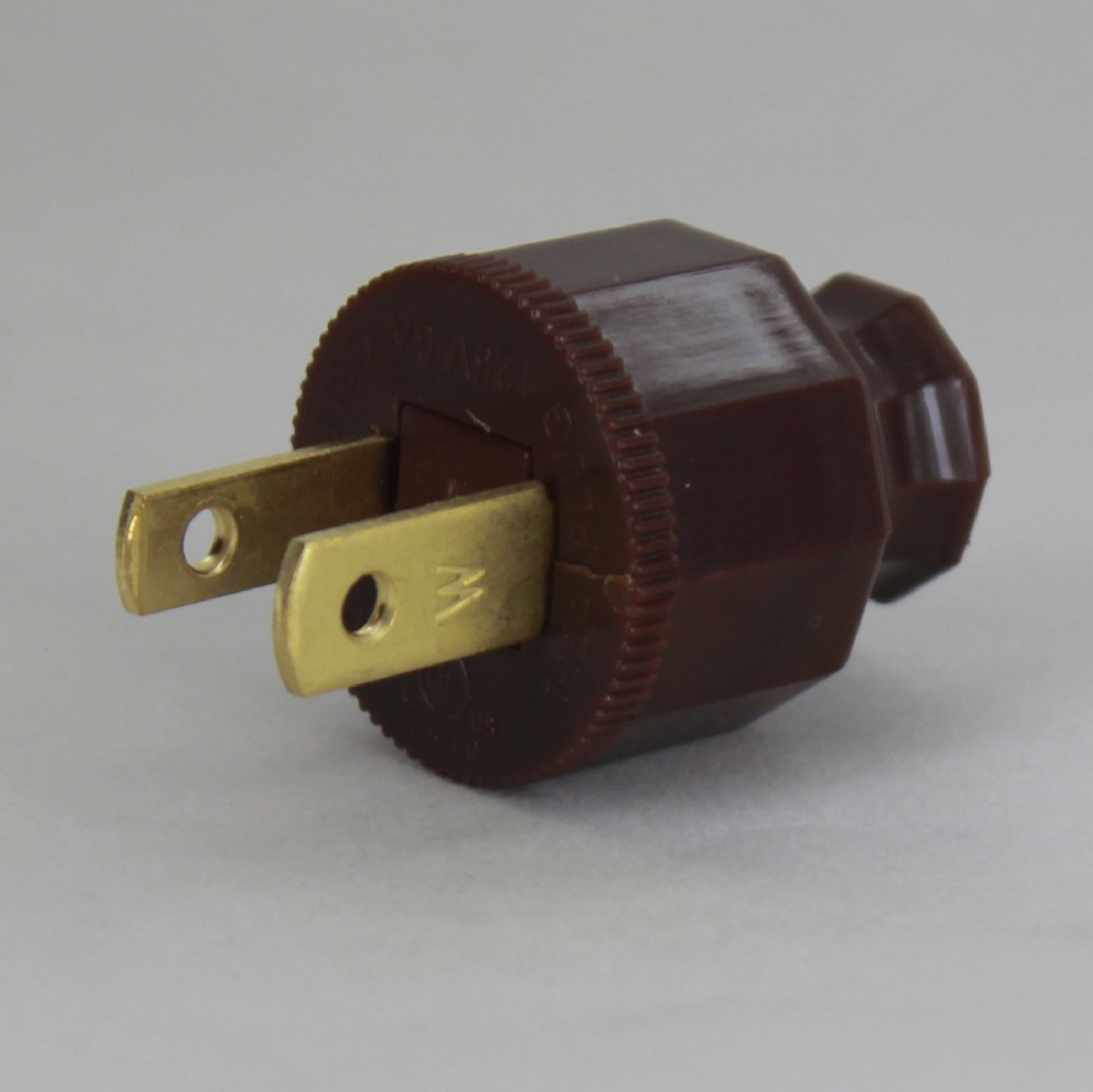 Brown - Polarized, Non-Grounding, SPT-1 EZ Wire Snap On Decorative ...