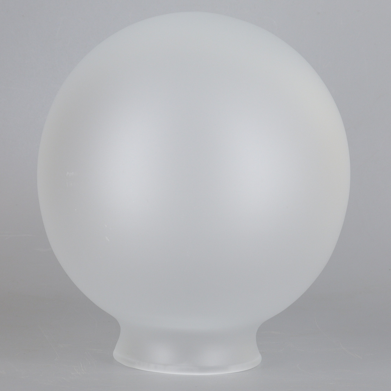 4-5/16in. Diameter Frosted Glass Ball with 2-1/4in. Neck
