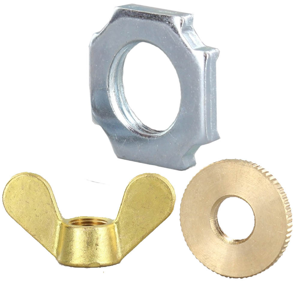 Threaded Nuts and Twist on Wire Connectors | Grand Brass Lamp Parts, LLC.