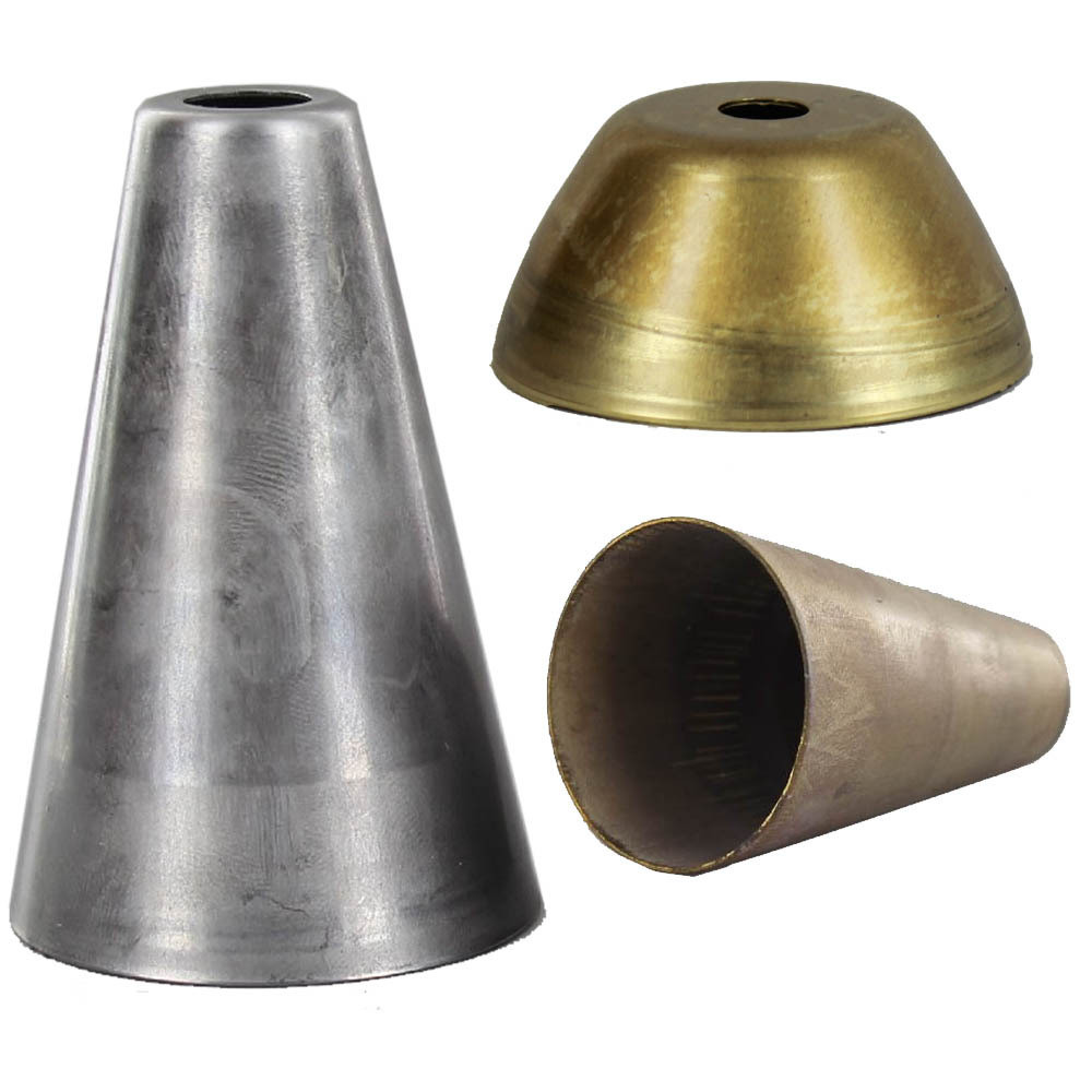 Spun & Stamped Lamp Socket Cups | Grand Brass Lamp Parts, LLC.