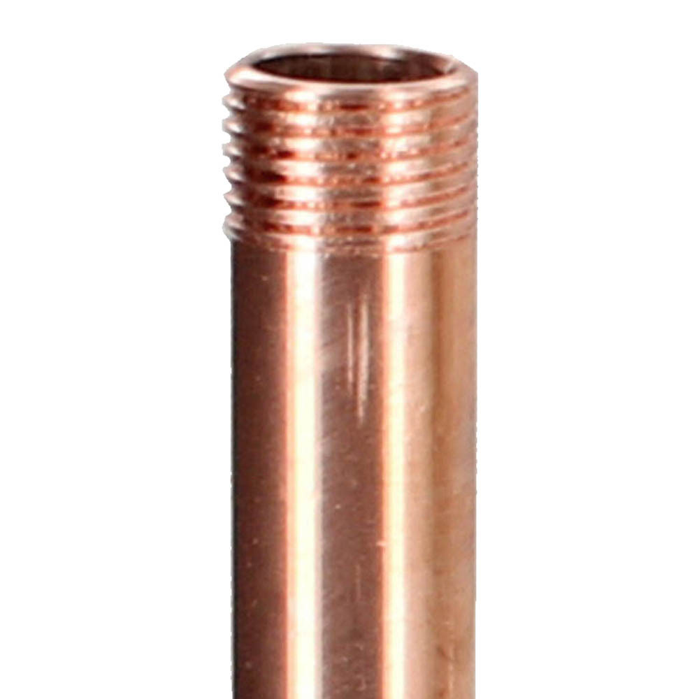 1/8IPS Male Threaded Unfinished Copper Pipe | Grand Brass Lamp Parts, LLC.