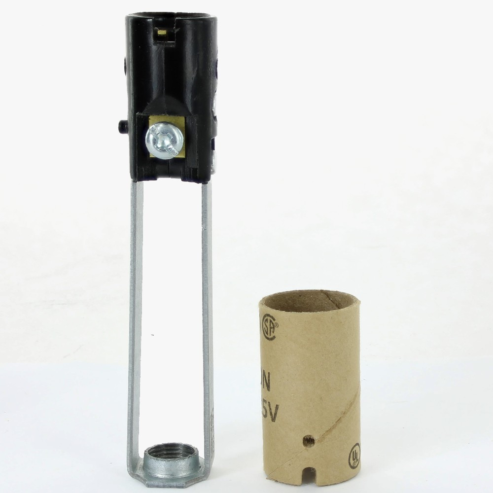 3-3/4in. Candelabra Lamp Socket with 1/8ips. Threaded Hickey and ...