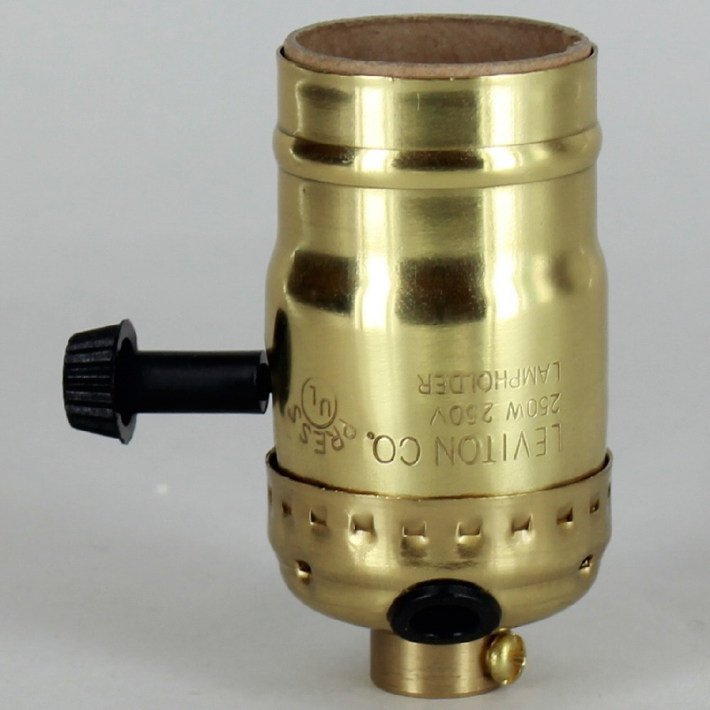 E-26 Metal Shell Removable Turn Knob Socket With Side Outlet ...