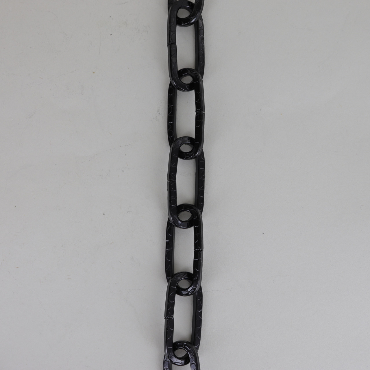 Black Finished Embossed Square Link Steel Chain.