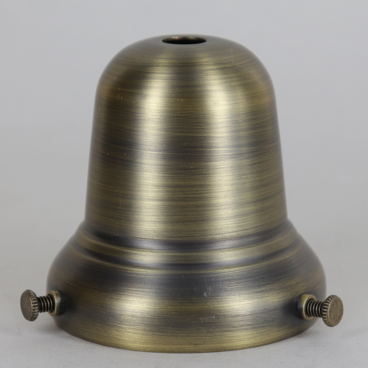 2-1/4in. Antique Brass FInish Steel Bell Holder with Screws