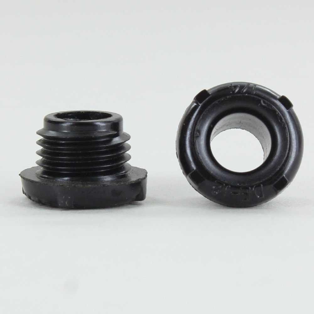 1/4ips. Male Threaded Plastic Insulating Bushing - Black