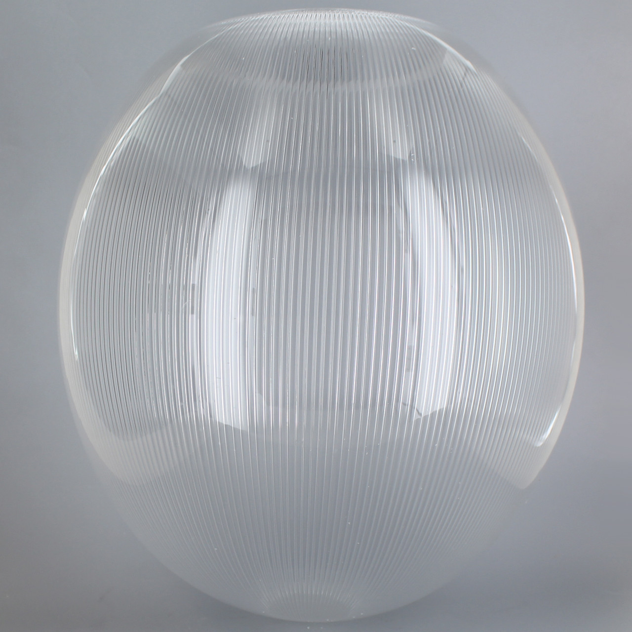 12in Diameter X 5-1/4in Diameter Hole Acrylic Neckless Egg Shape Ball ...