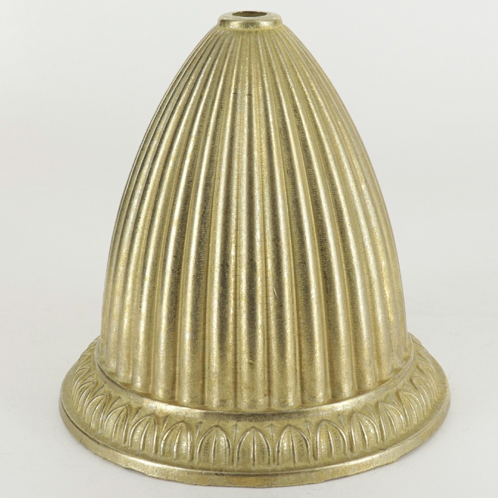 Ribbed Cast Brass Canopy Cup with 1/8ips Slip Through Center Hole ...