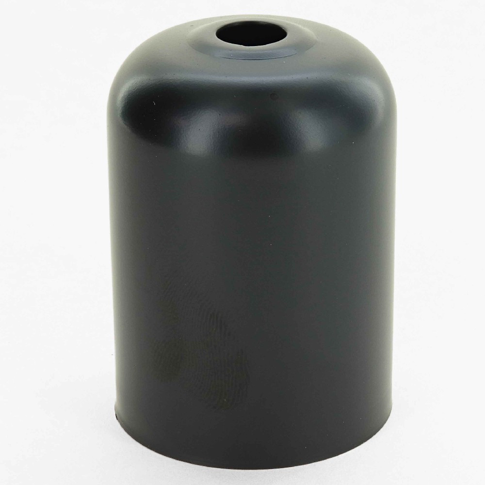 2-5/16in Tall Wide Round Bottom Edison Socket Cup - Black Finish