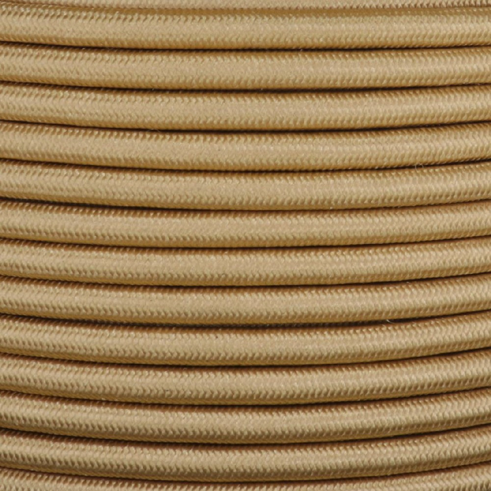 18/2 SVT-B Metallic Gold Nylon Fabric Cloth Covered Pendant and Table ...