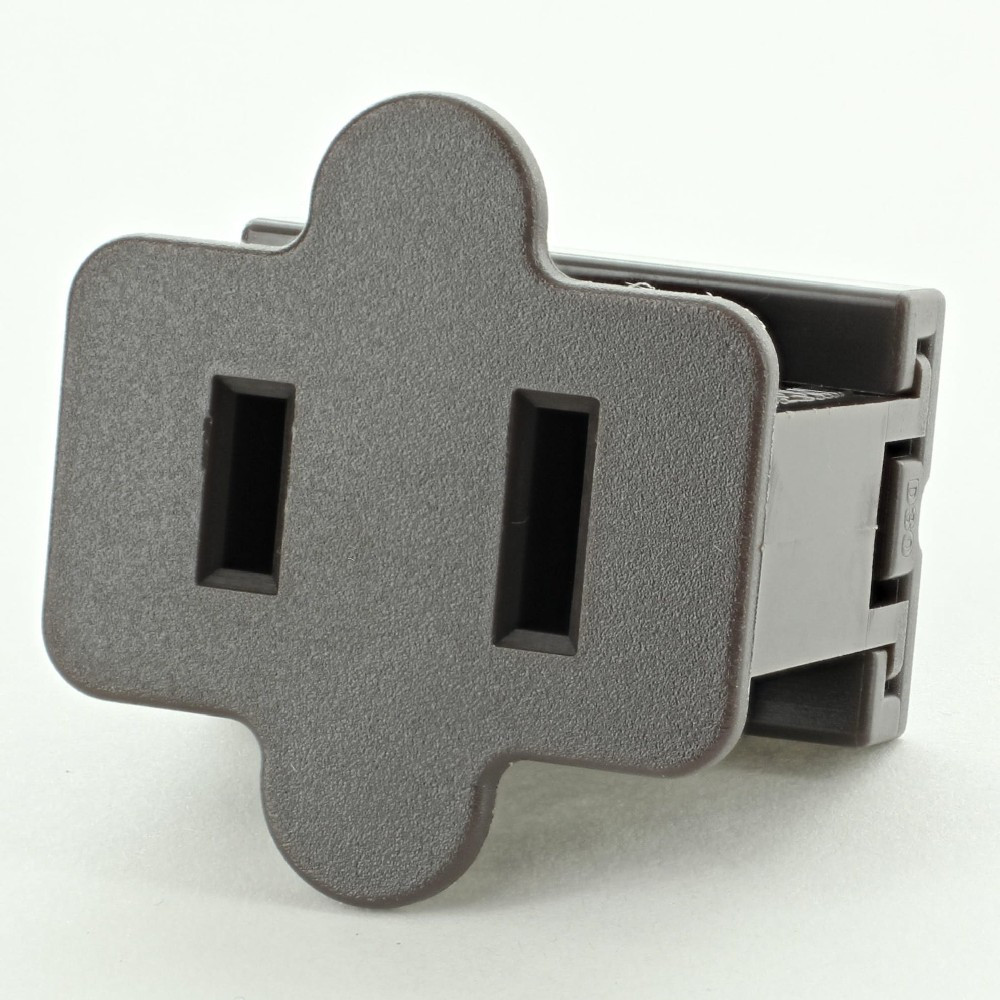 Brown - SPT-2 Polarized Female Gilbert Plug Style Slide Together End Outlet