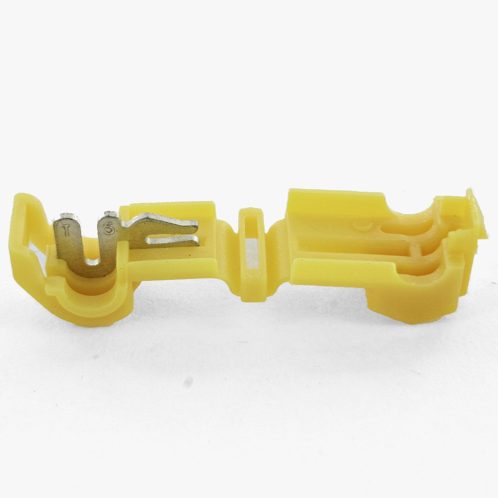 Yellow 12 Wire Gauge insulation-displacement-connectors (IDC)