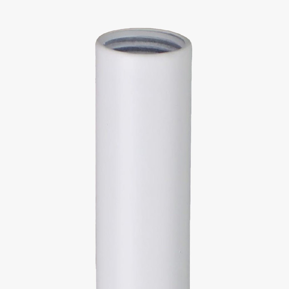 Choose Your Length Steel Pipe With 3/8IPS Female Threads - White Finish