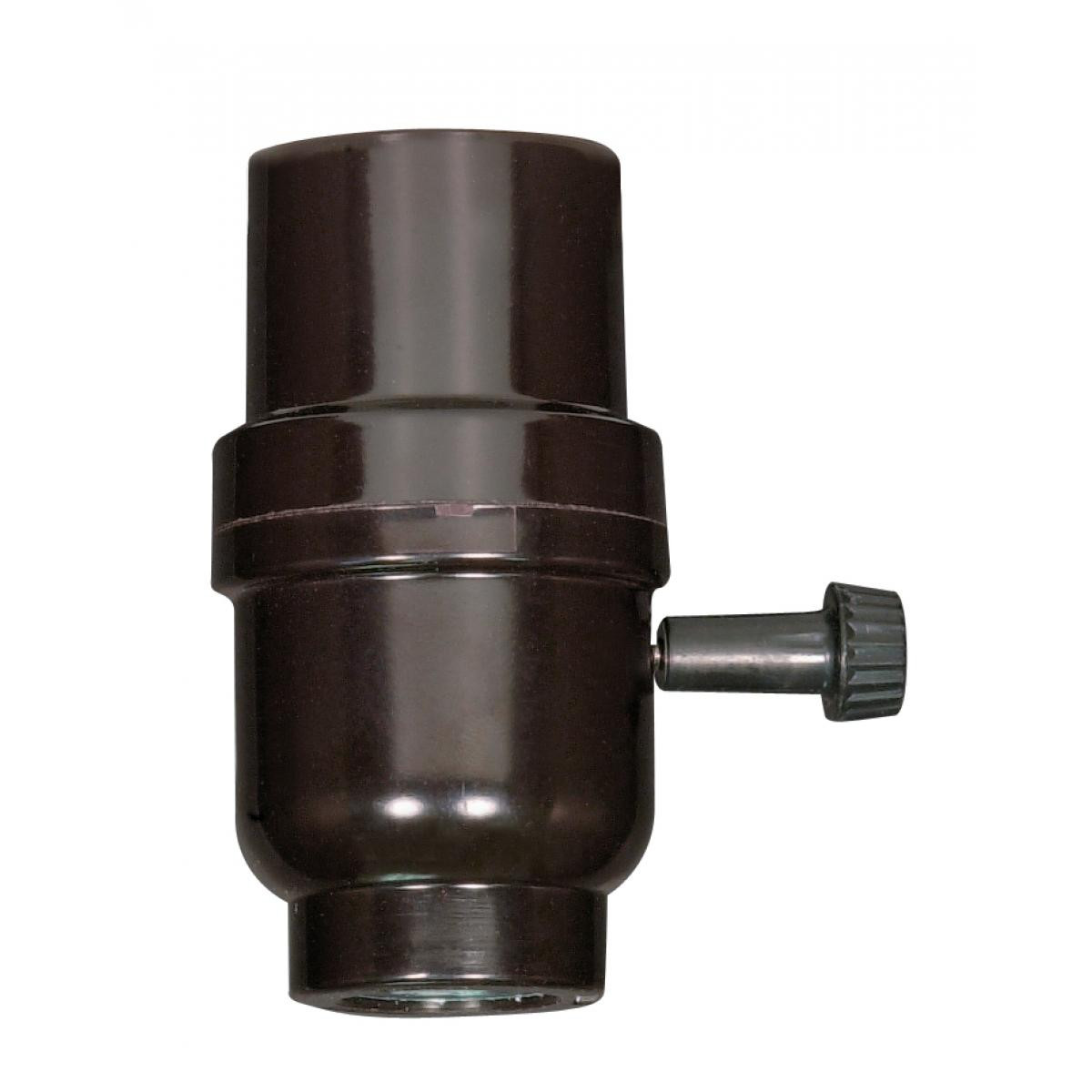 3 Terminal 2 Circuit E26 Phenolic Socket w/Metal Bushing and 1/8ips Cap ...