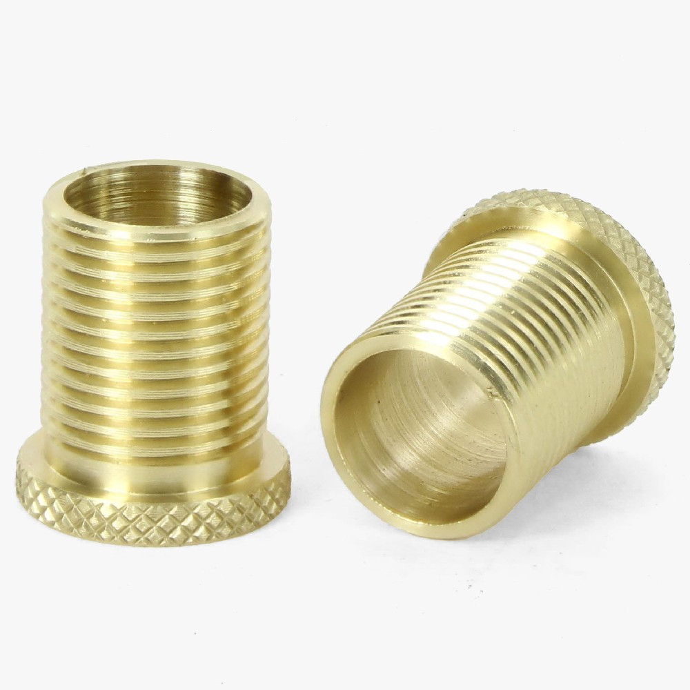 1/8IPS. MALE THREADED BRASS CORD INLET KNURLED BUSHING - BRASS