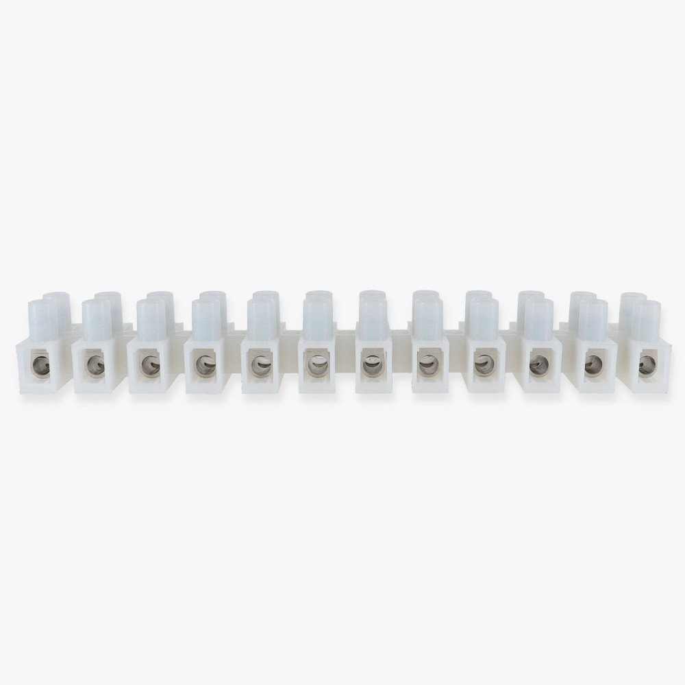 12 Pole Large Wire Protector Terminal Block for wire sizes 22-10 Gauge.