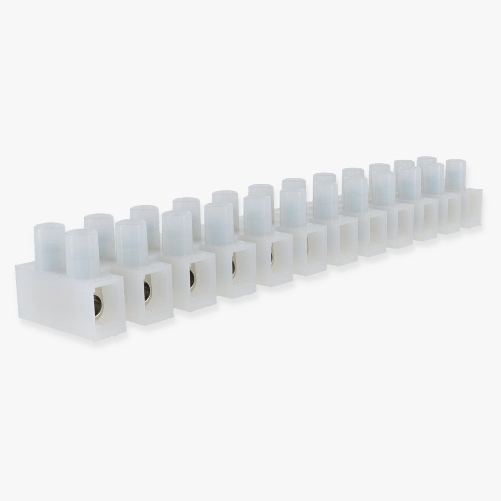 12 Pole Large Wire Protector Terminal Block for wire sizes 22-10 Gauge.