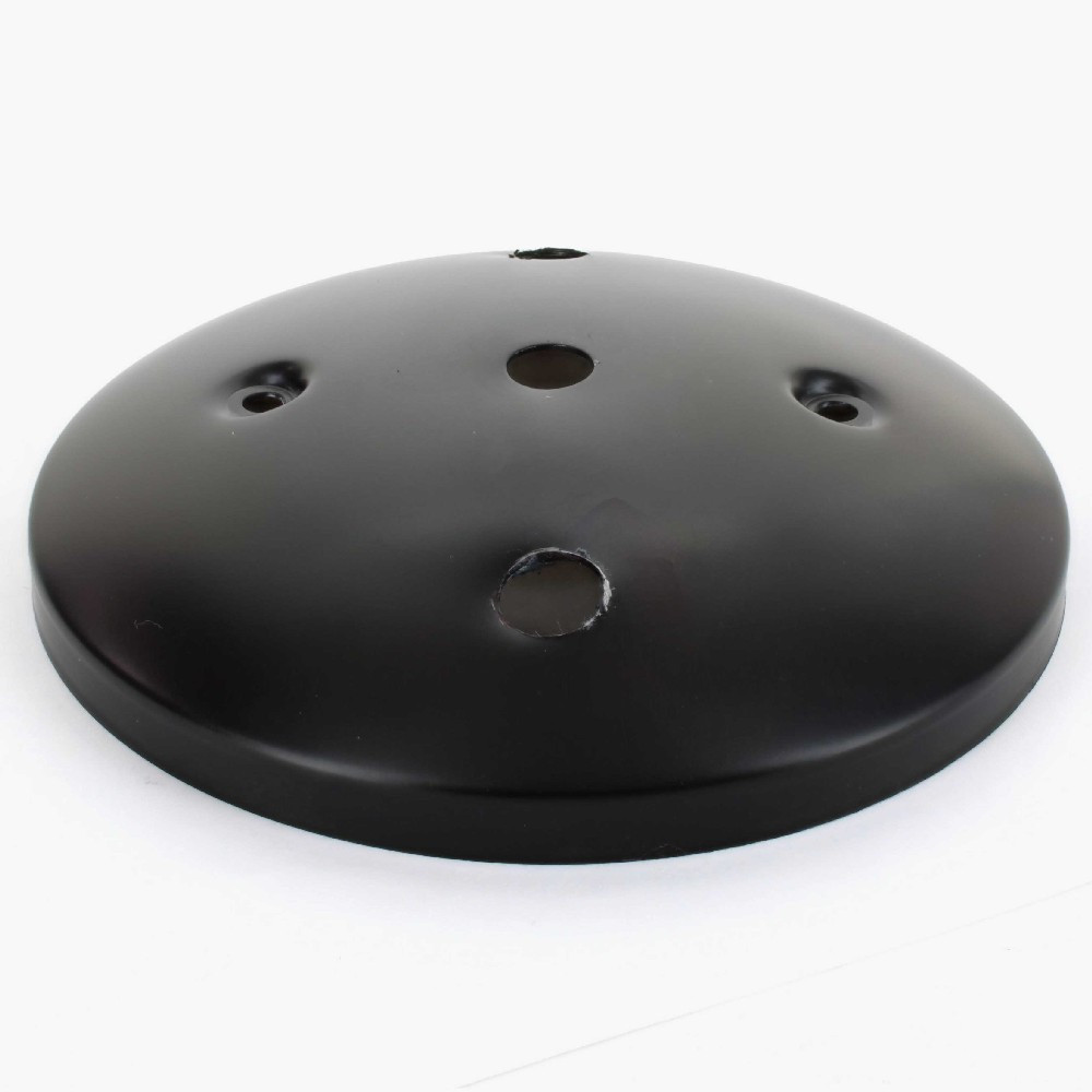 2-3/4in Bar Holes with 2 x 1/8 ips Holes - Modern Canopy - Black Gloss