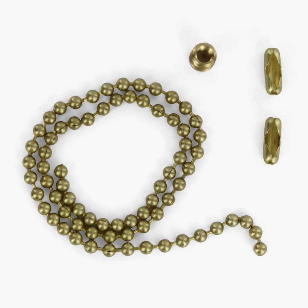 Make Your Own #6 Beaded Pull Chain From Any 1/4-27 Finial Kit