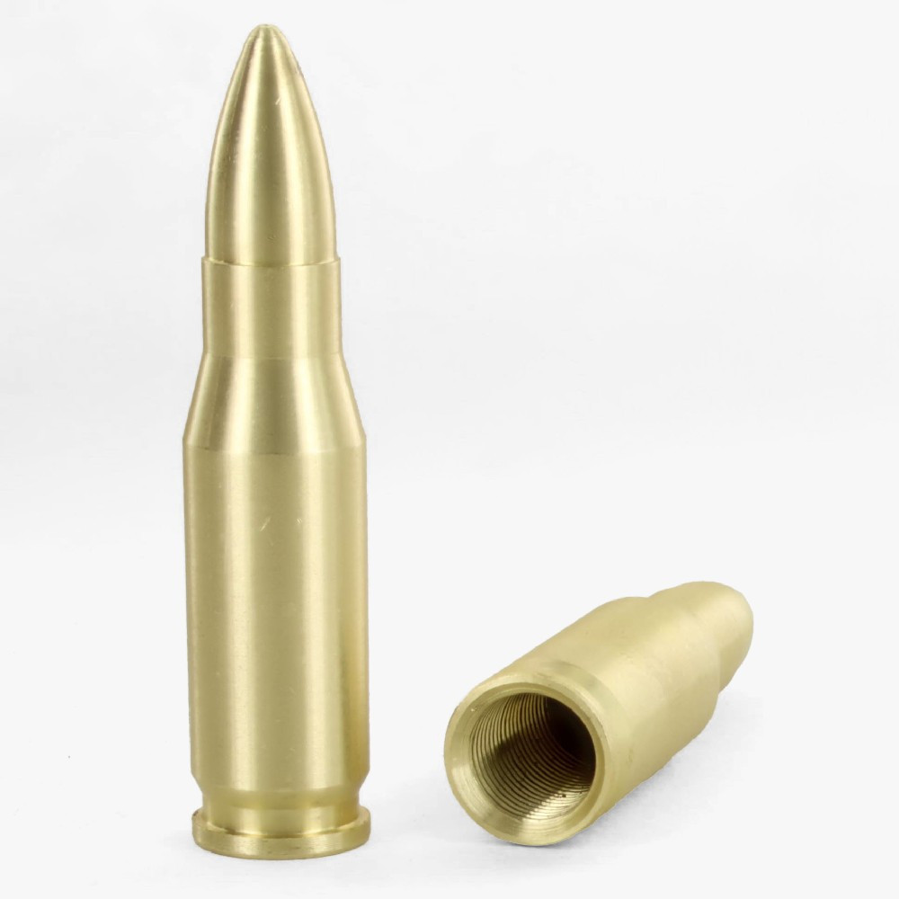 1/8 IPS - 2-1/4in. Tall M14 Bullet Finial - Unfinished Brass