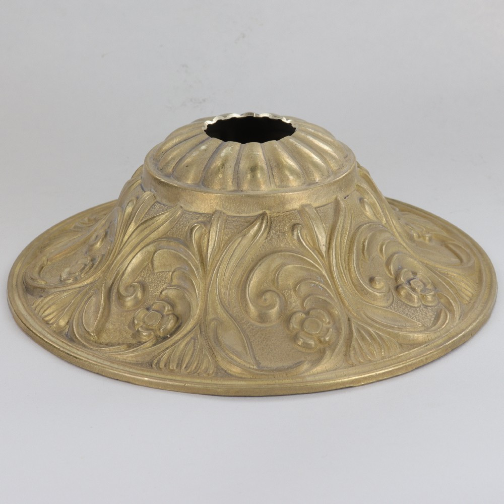 1-13/32in Center Hole - Decorative Cast Brass Ceiling Canopy