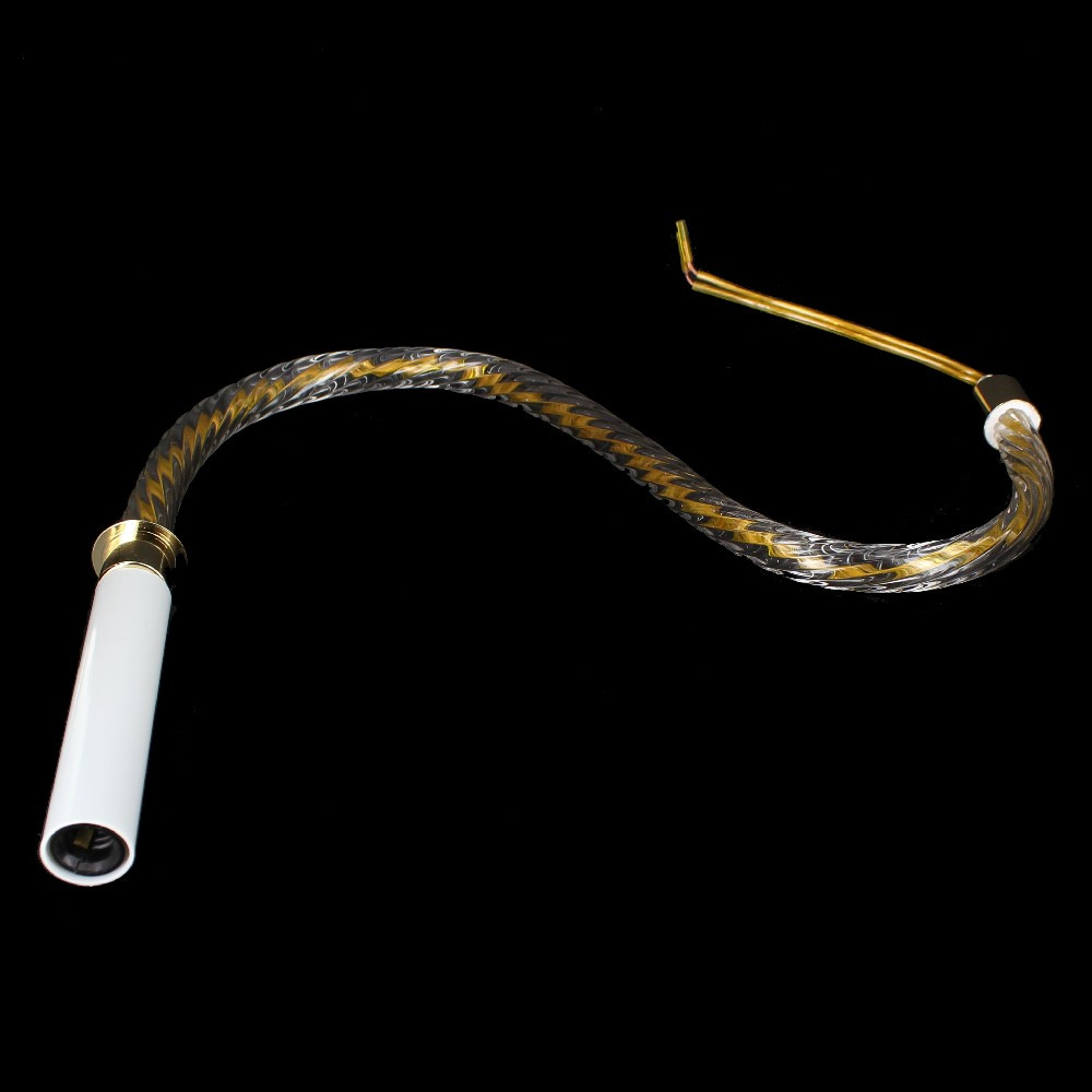 12in. Roped Crystal S-Arm with Gold Ferrules